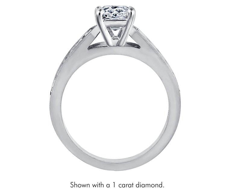 The Queen Diamond - 0,40 ct Zentraldiamant + 0,60 ct Seitensteine ...