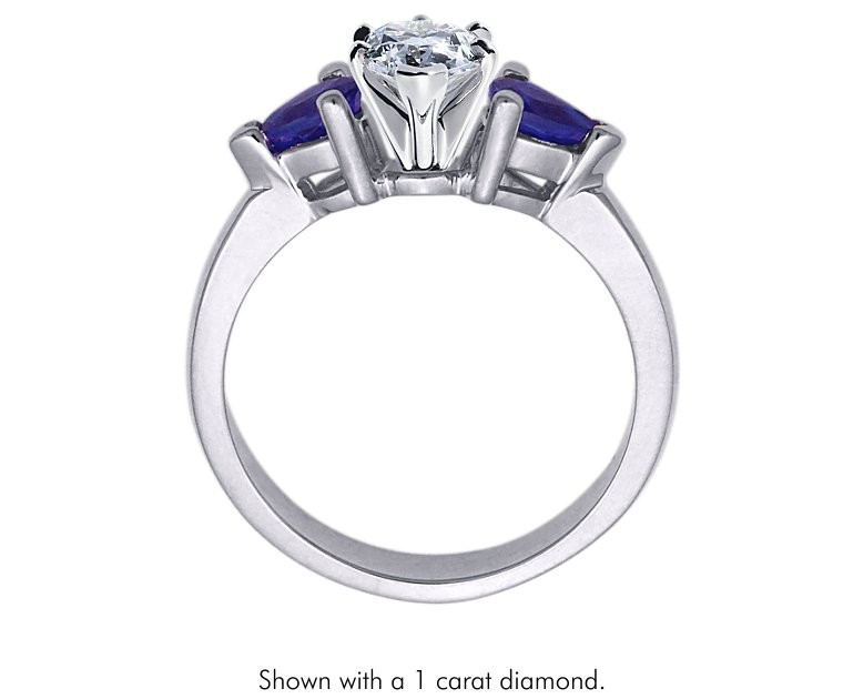 The Queen Diamond - 0,40 ct Zentraldiamant + 0,30 ct Seitensteine ...